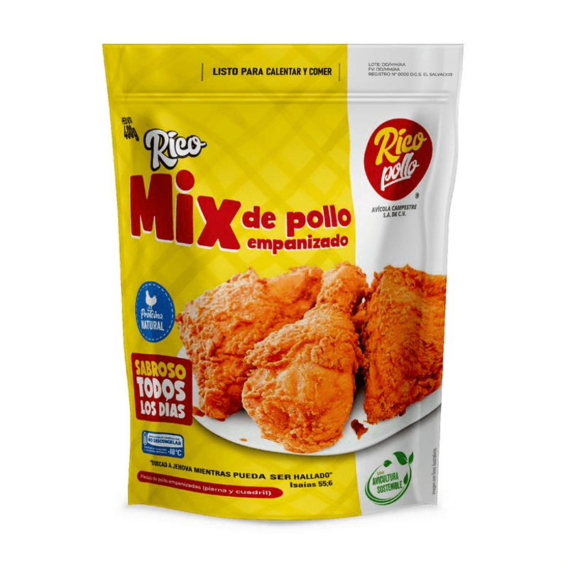 Kip - Mix de piezas empanizadas congeladas Rico Pollo