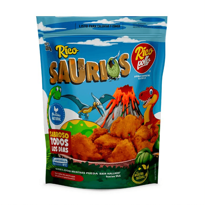 Kip - Ricosaurios de pollo congelados Rico Pollo