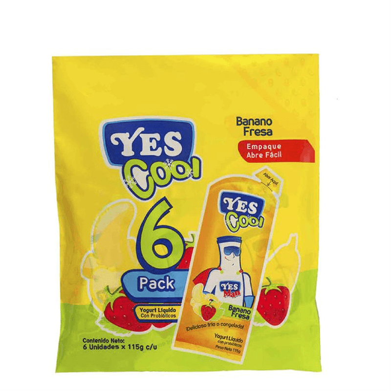 Kip - Yogurt líquido cool banano fresa YES